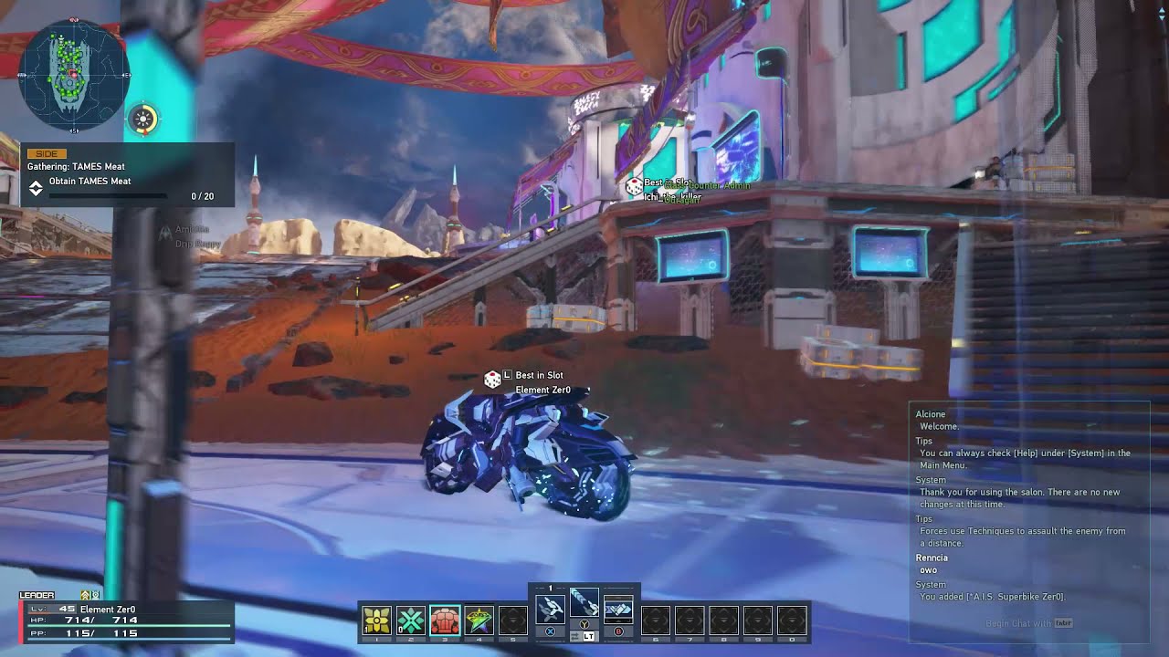 PSO2:NGS AIS Motorcycle - YouTube