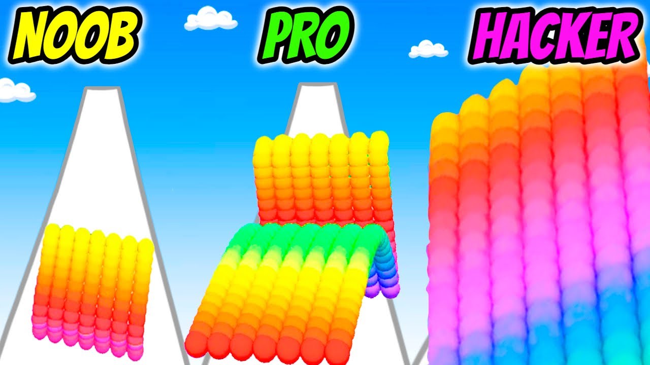 Canvas Jump Noob Vs Pro Vs Hacker Youtube