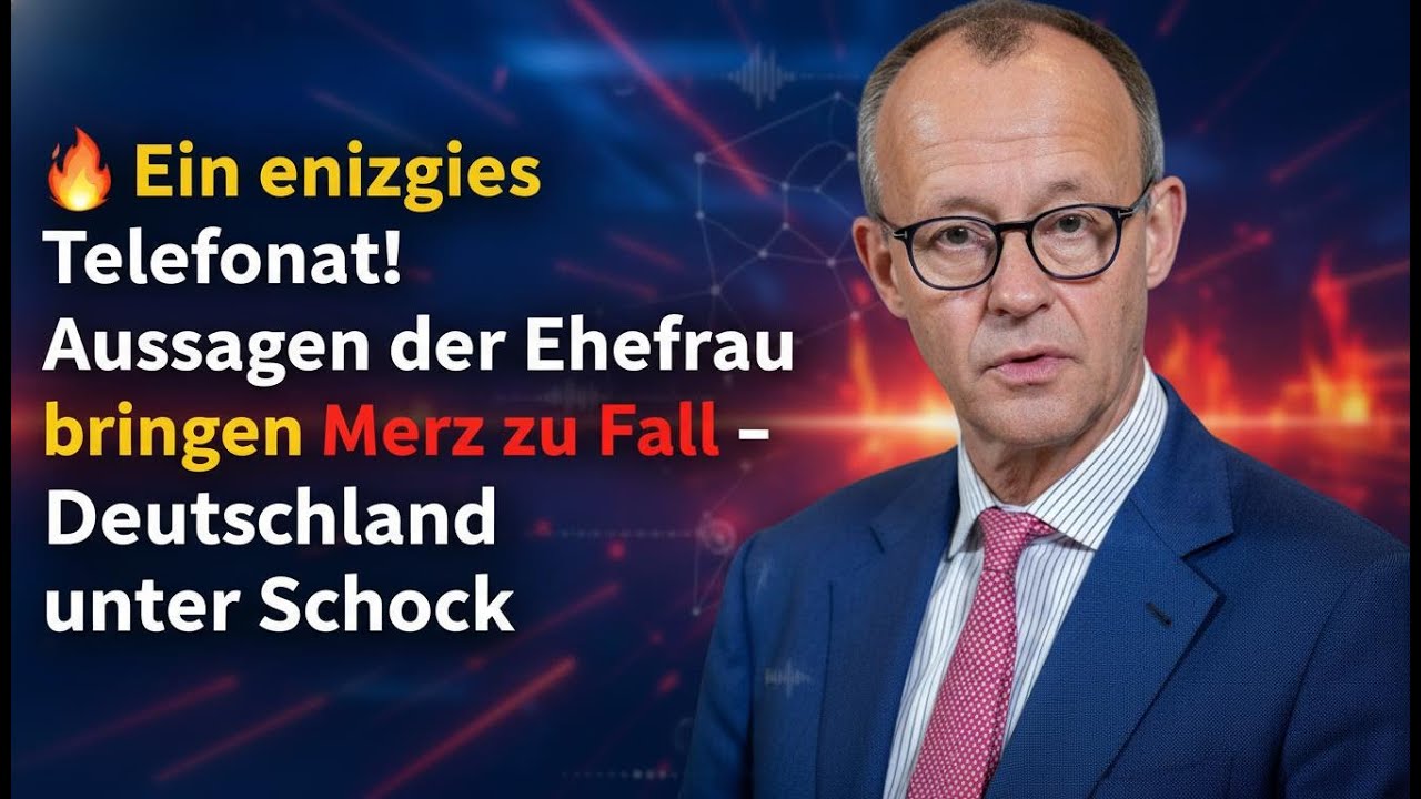 🔥 Ein einziges Telefonat! Aussagen der Ehefrau bringen Merz zu Fall ...