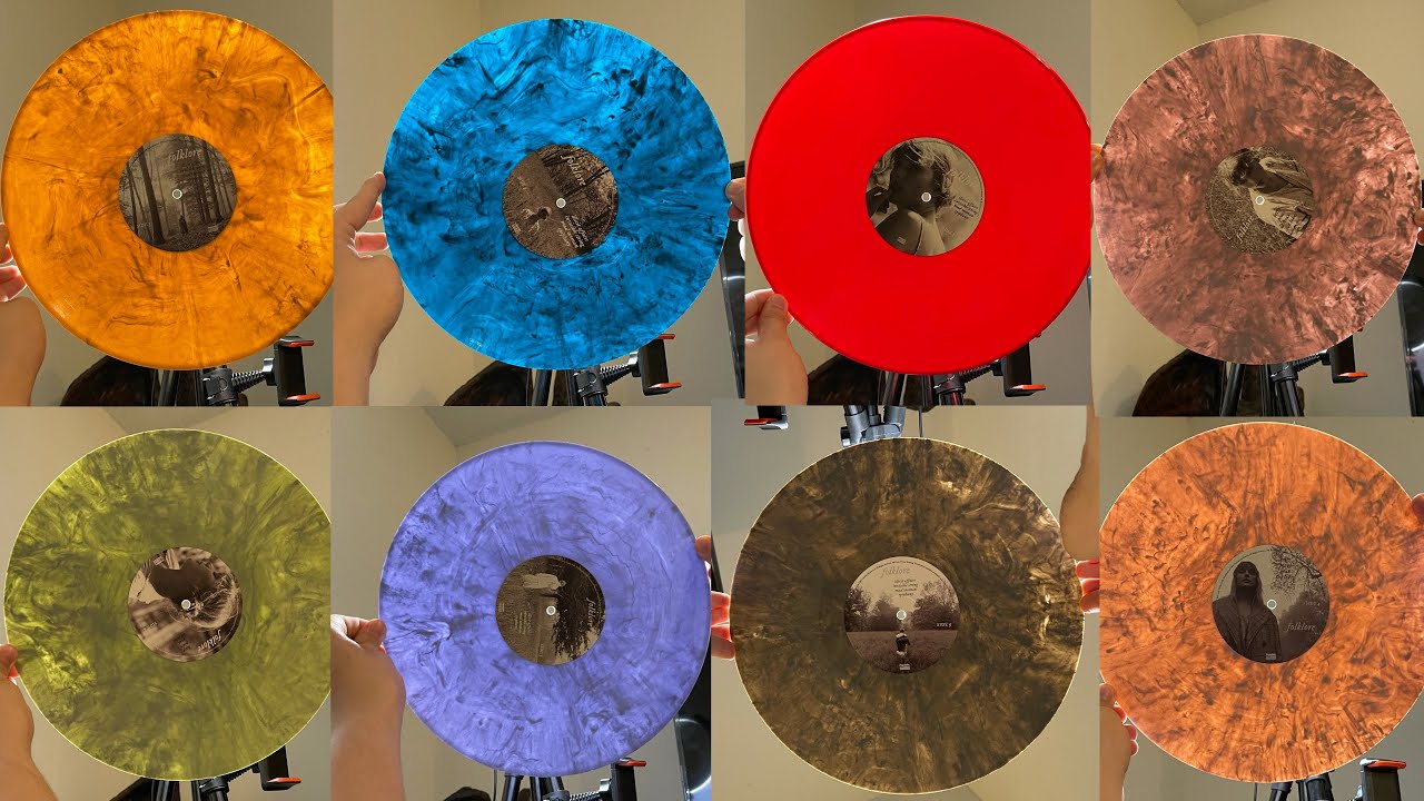 Taylor Swift folklore vinyl collection unboxing - YouTube