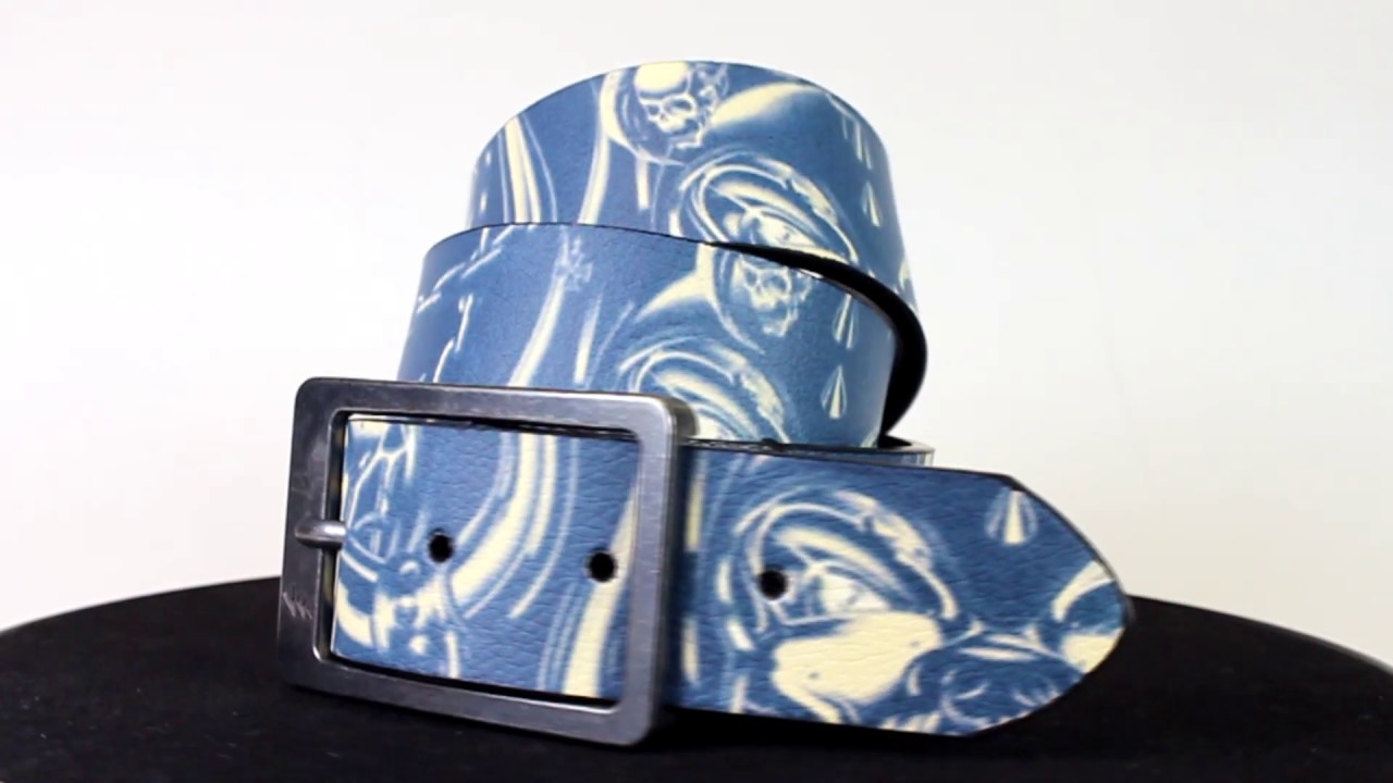 Lowlife Motorhead Warpig Leather Belt in Black - YouTube