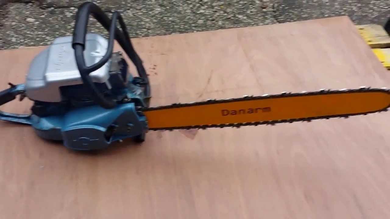 Danarm DDA 110 Vintage chainsaw excellent runner 110cc - YouTube