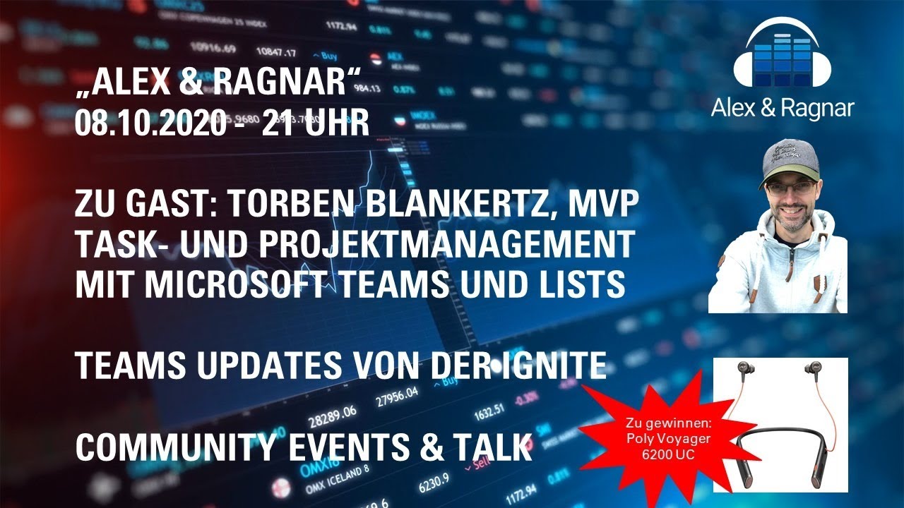 "Alex&Ragnar" Live Show 08.10.20 zu Task Management mit Microsoft Teams ...