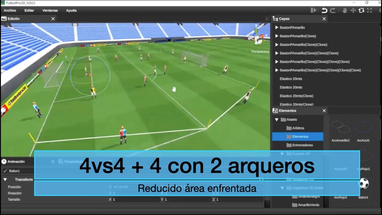 Posesión remates y definición en área enfrentada - FutbolPro3D - YouTube