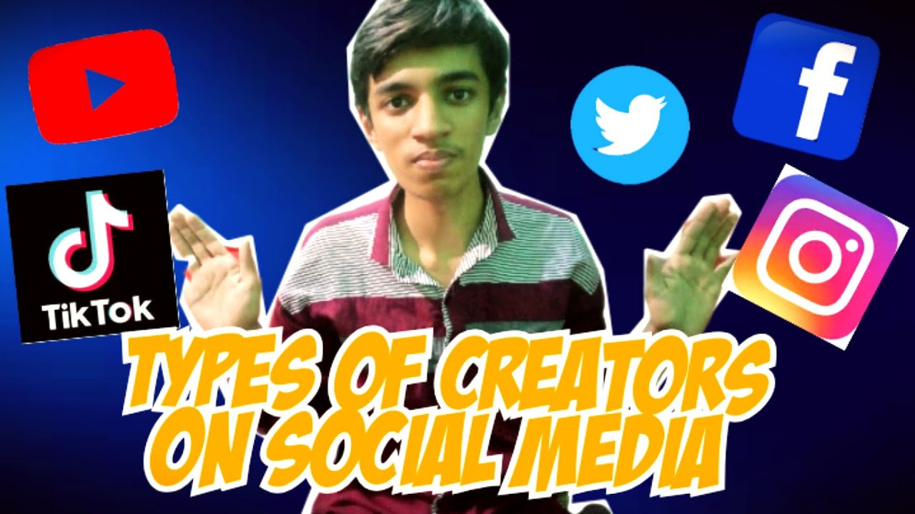 Types of creators on social media platforms | Youtube | facebook ...