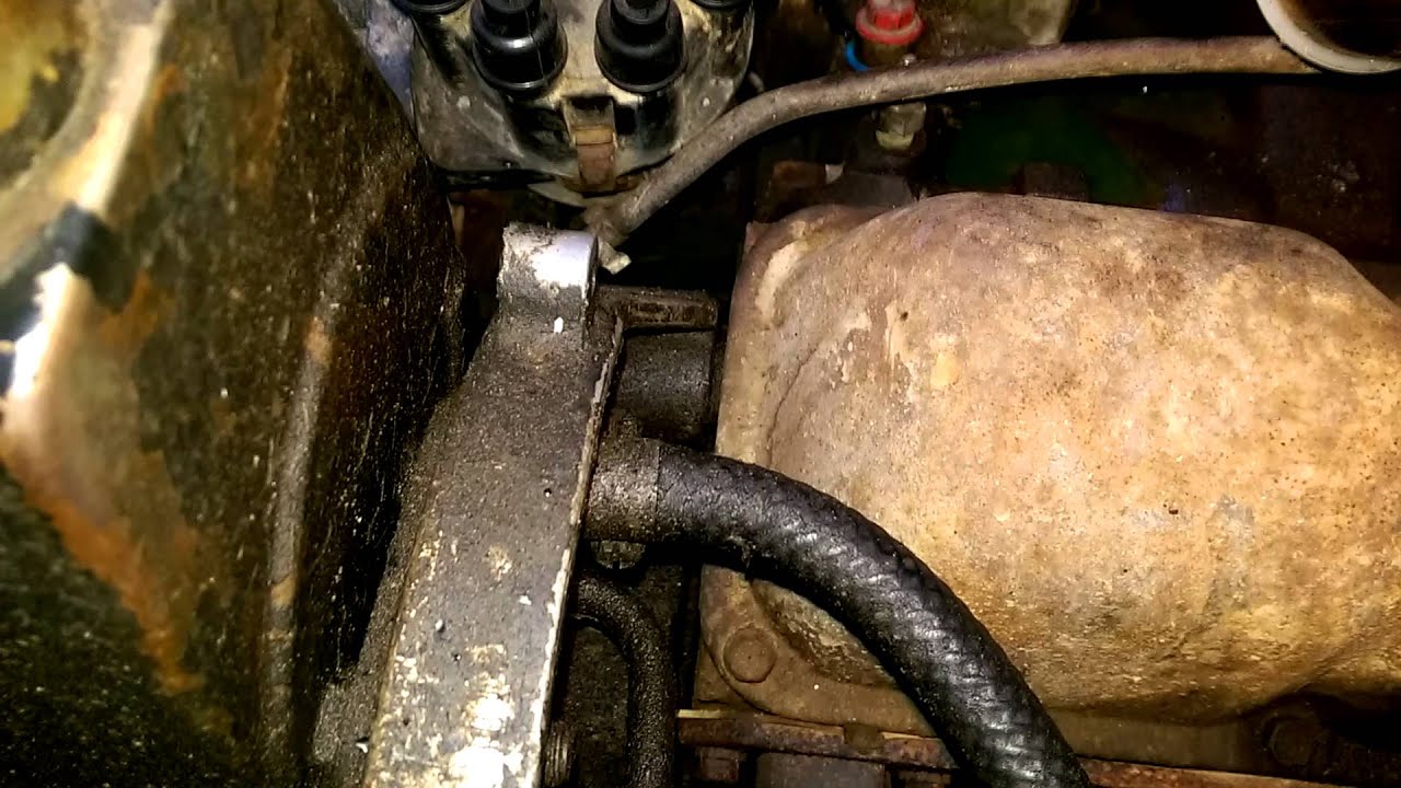 77 cj7 engine bay setup stock. - YouTube