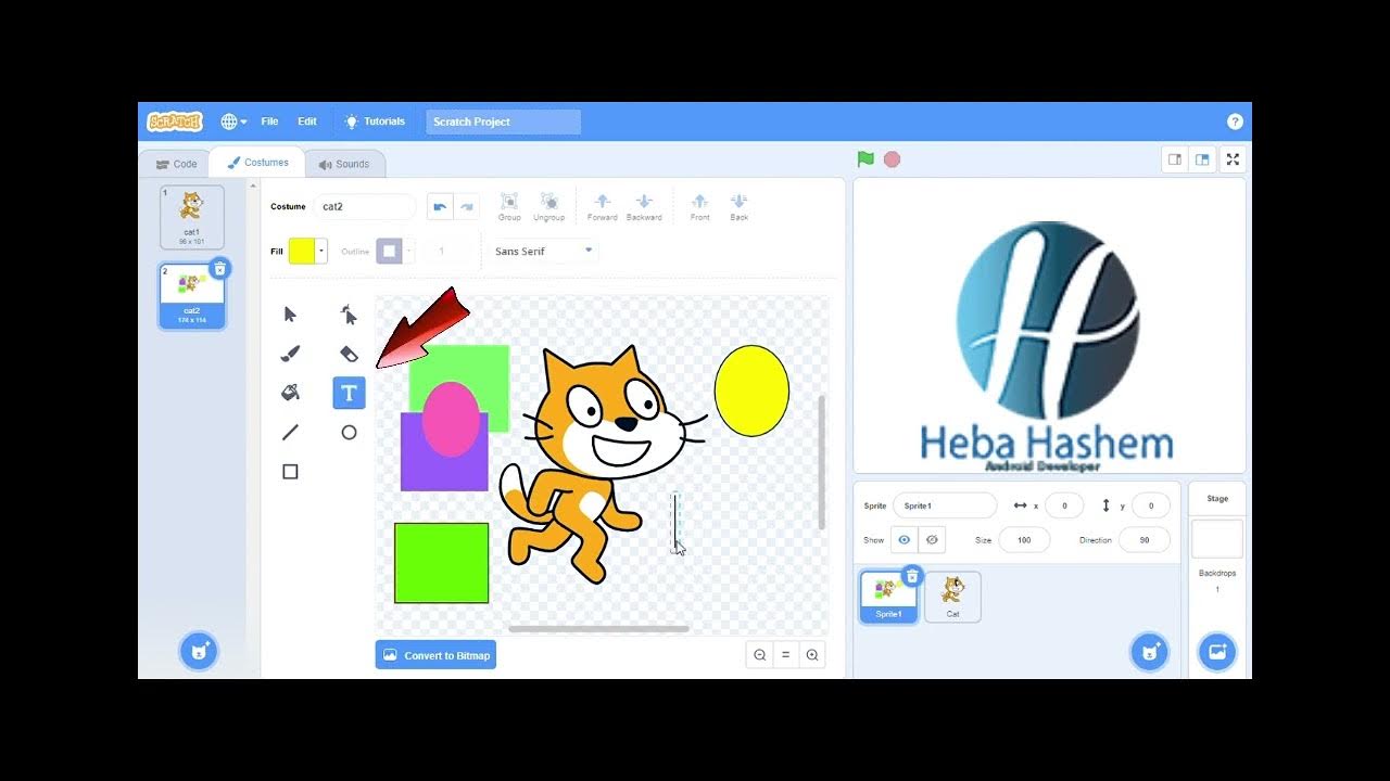 العاب سكراتش | المظاهر(Scratch Costumes) - YouTube
