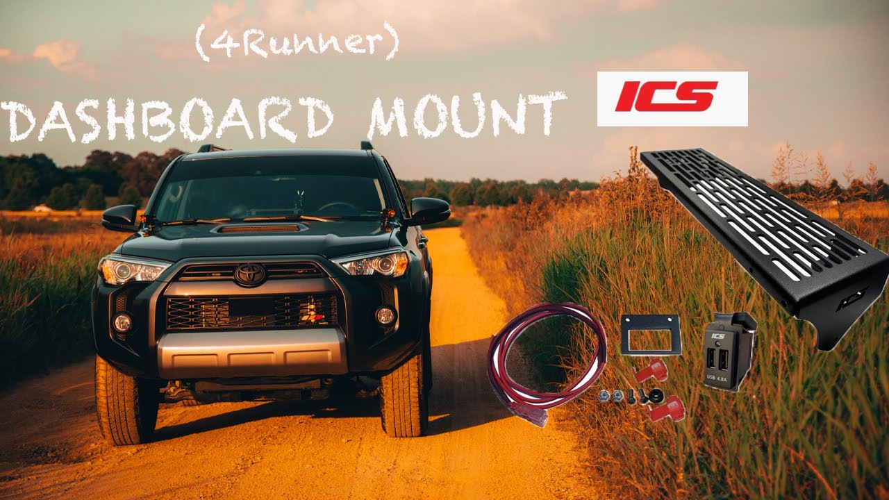 Mount All Your Gear - ICS Fab & Ram Mount 4Runner Dashboard Mount - YouTube