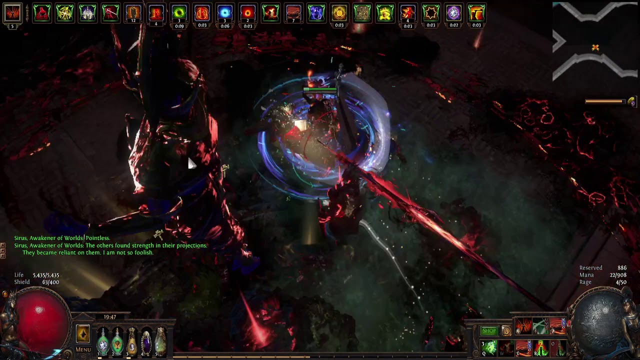 [ POE ] Sirus 8 2 min attack - YouTube