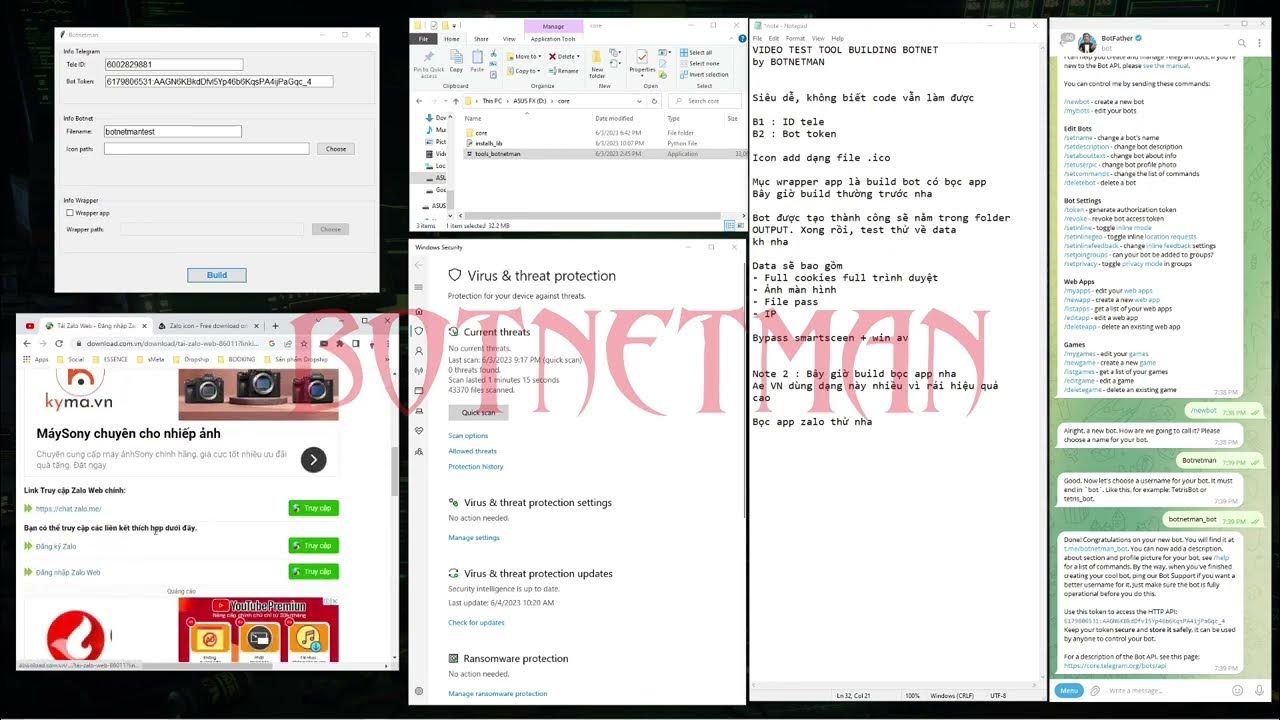 Setup Botnet đuôi EXE ( Bản bọc app ) - YouTube