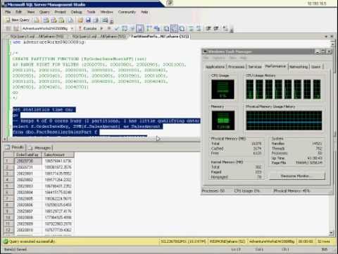 SQL Server 2008 Partitioned Table and Parallelism - YouTube