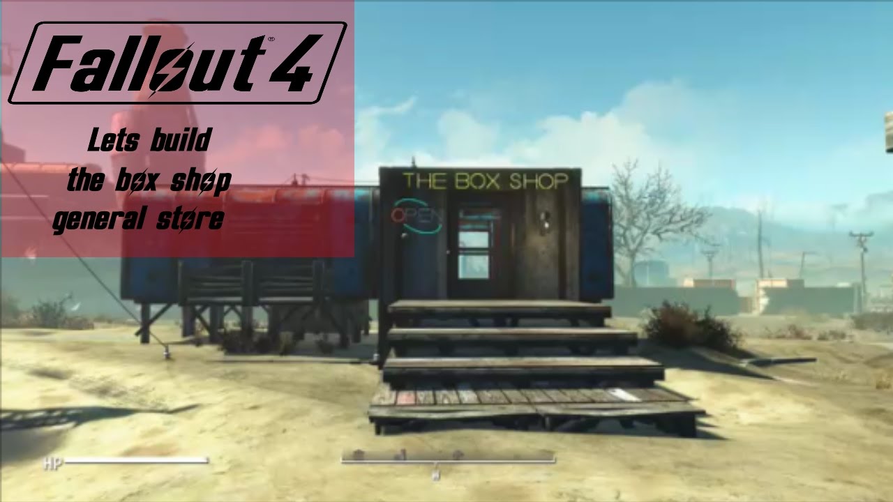 fallout 4 lets build the box shop general store - YouTube