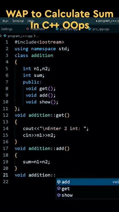 Wap To Calculate Sum In C Oops Shorts Youtubeshorts Coding Cpp Youtube