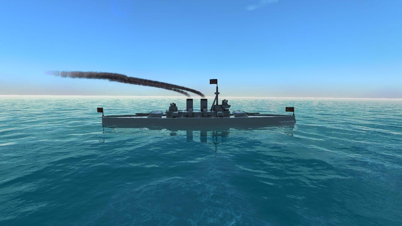 Building the Armored Cruiser Defense | From the Depths Campaign - YouTube