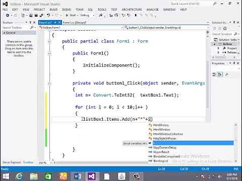 Insert and display Listbox values in C#/ C Sharp - YouTube