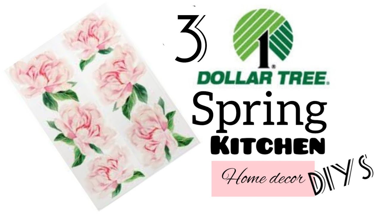 Grab these Dollar Tree floral decals for... - YouTube