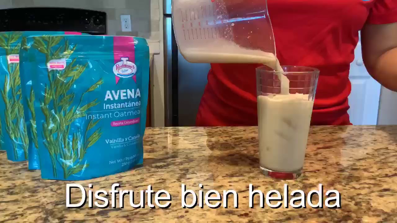Avena colombiana instantánea - Oatmeal instant shake - YouTube