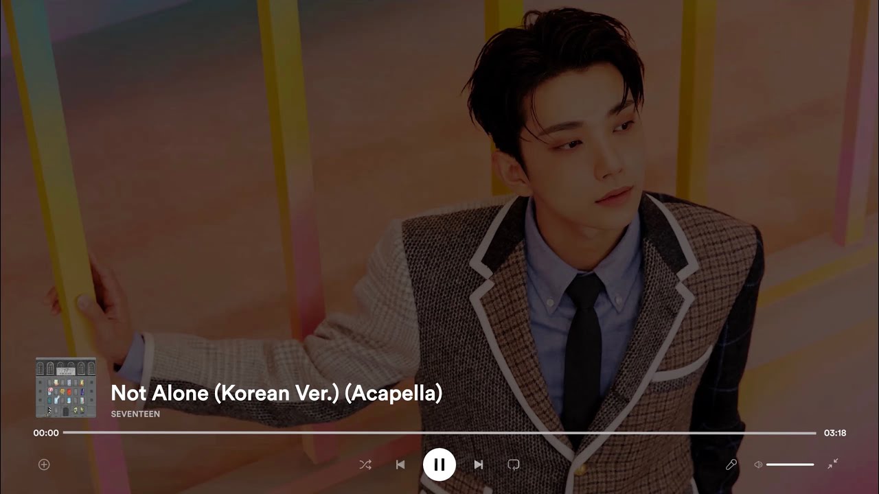 SEVENTEEN - Not Alone (Korean Ver.) (Clean Acapella/Vocals Only) - YouTube