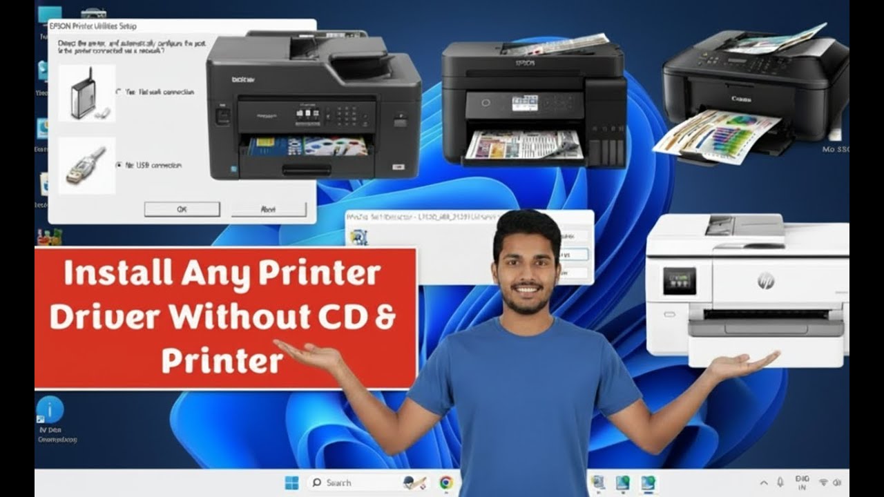 How to Install ANY Printer Driver Without CD or Printer Connected (HP ...