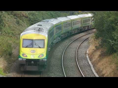 Irish Rail Mk4 Intercity train + 201 Class Loco Cork-Dublin line - YouTube