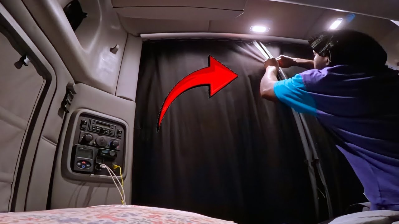 How It Feels To Go To Sleep At A Sketchy Truck Stop (Im Scared) - YouTube