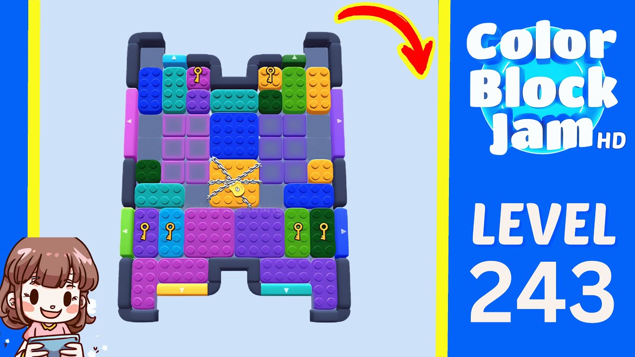 Color Block Jam Level 243 Solution Walkthrough - YouTube