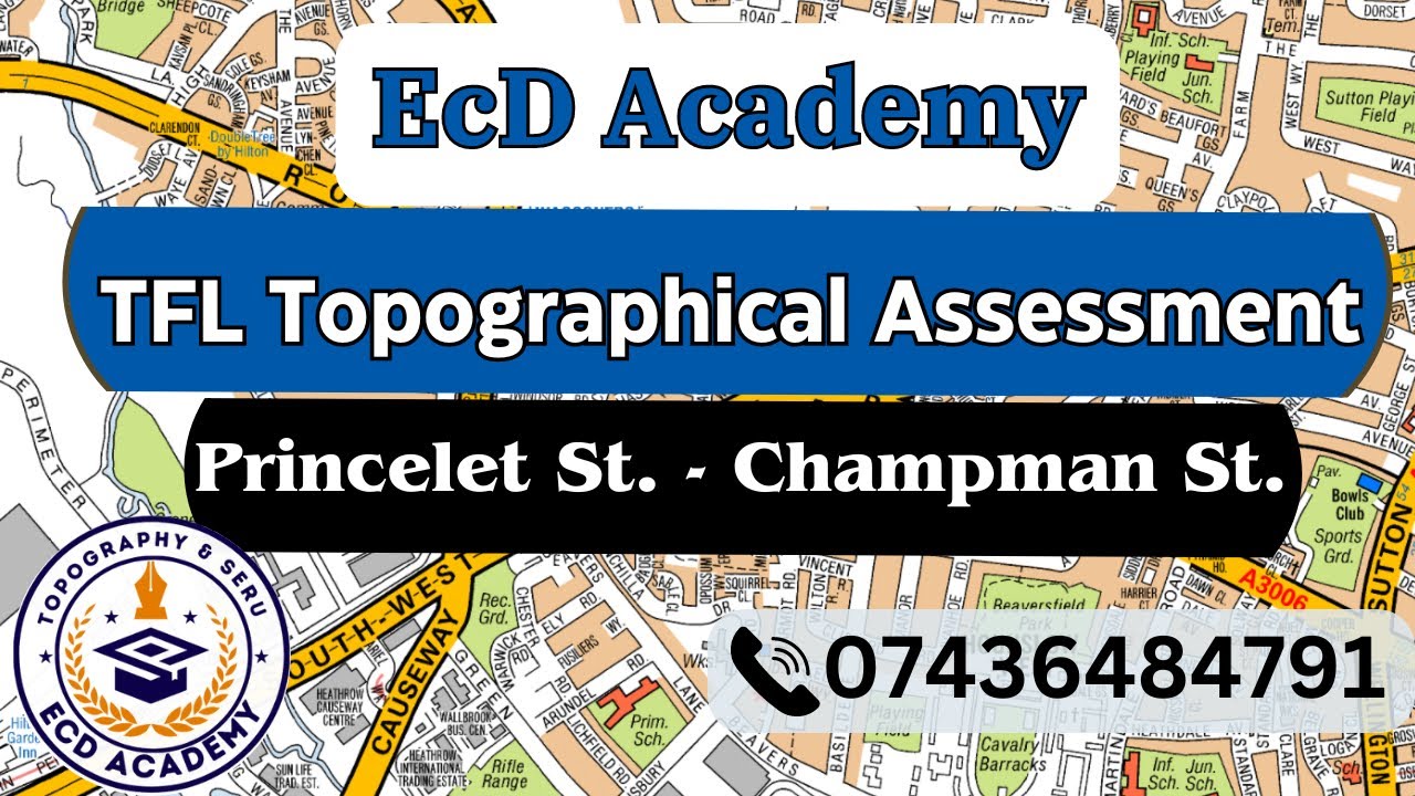 Princelet St. to Champman St. TFL Topographical Map Test - YouTube
