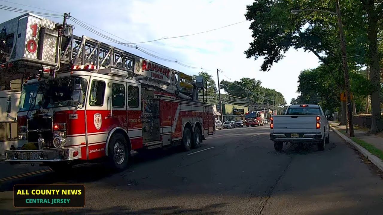 Pre-Arrival Rahway Fire at 1780 Saint Georges Avenue 07/25/2022 - YouTube