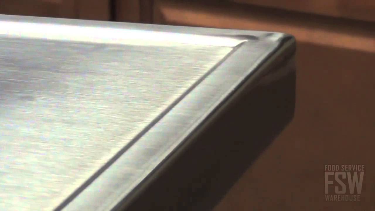 "No-Drip" Countertop Edge by Advance Tabco - YouTube