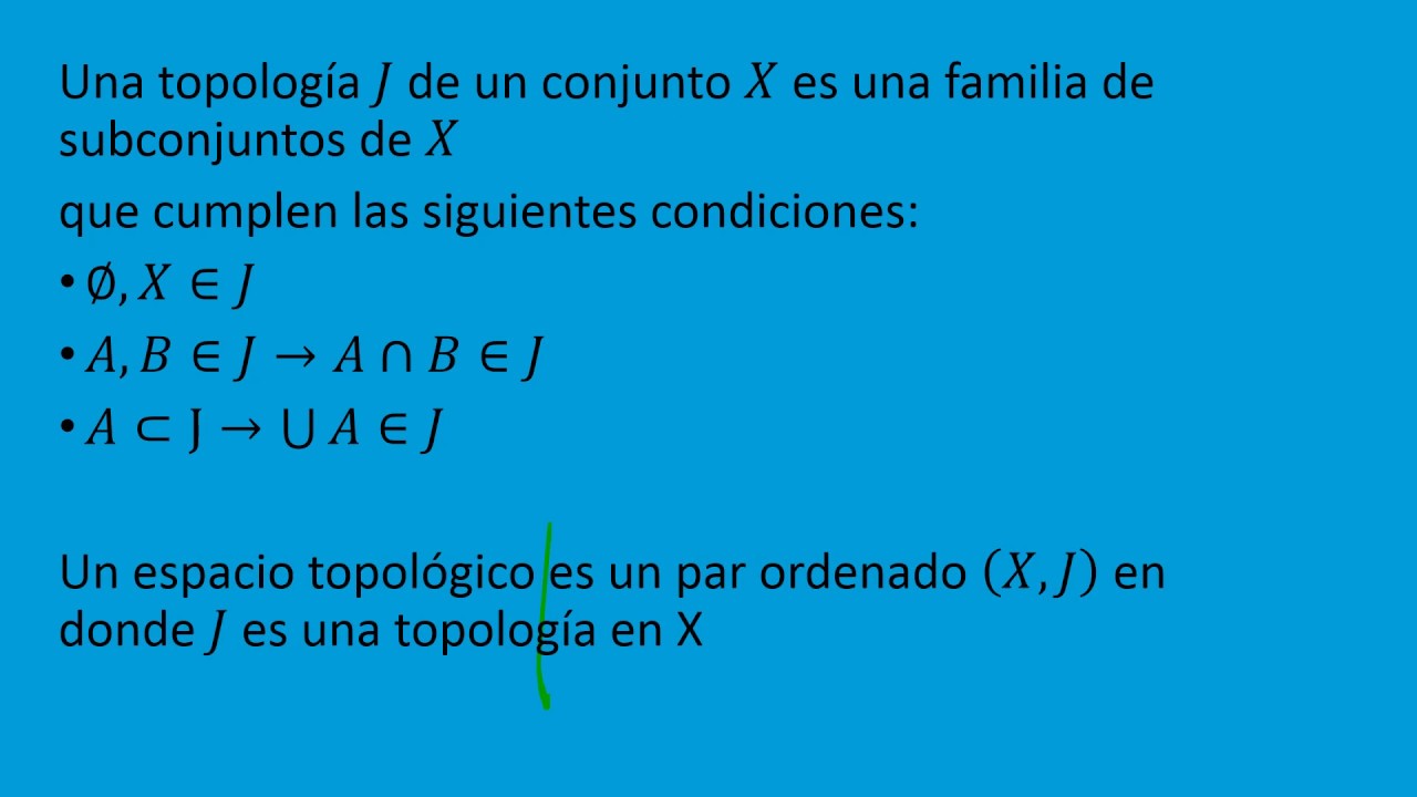 Topología y espacios topologicos - YouTube