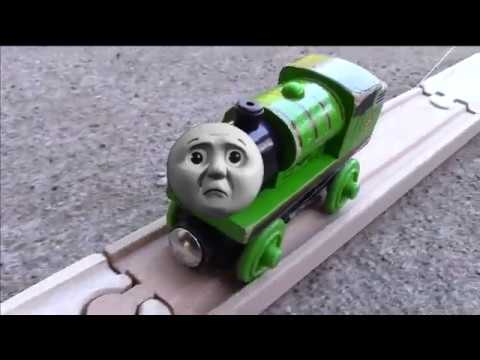Thomas and friends put a upon Percy wooden railway remake - YouTube