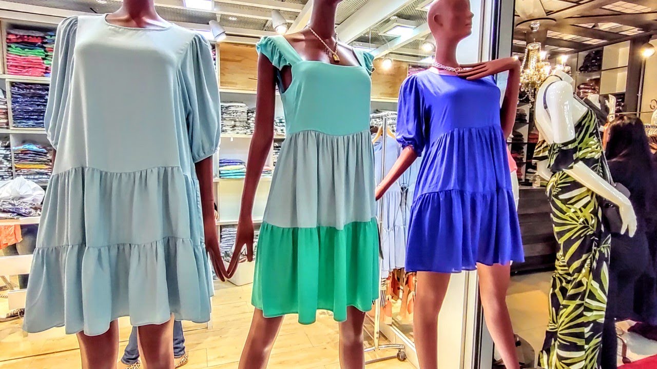 BRÁS VESTIDOS TENDÊNCIAS VERÃO 2021/SHOPPING TOTAL BRÁS LOJA COM ESTILO ...