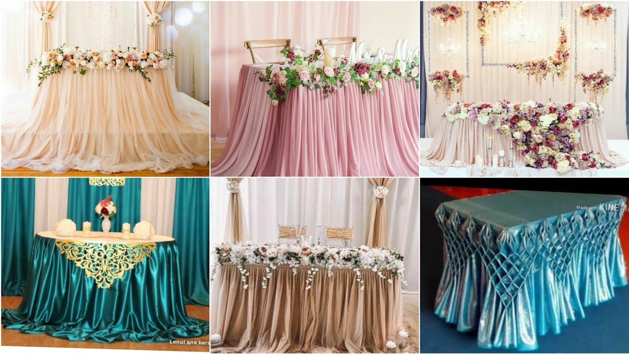 floating Chiffon table Skirts Designs/extra long lace table skirt ...