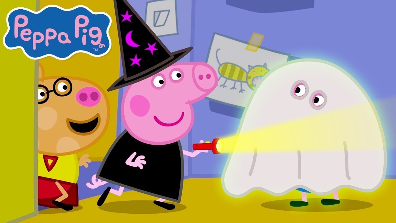 It's a GHOST! 👻 Peppa Pig TV Halloween Episodes | - YouTube