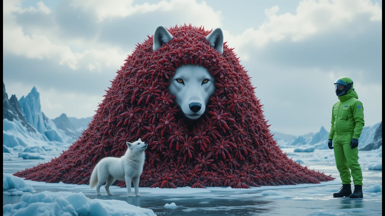 Giant Wolf covered in millions of barnacles and parasites! #arcticlife ...