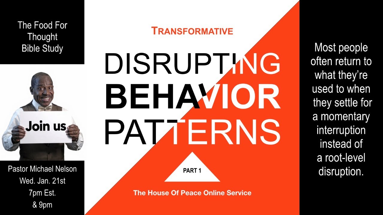 DISRUPTING BEHAVIOR PATTERNS - Part 1 (1) - YouTube