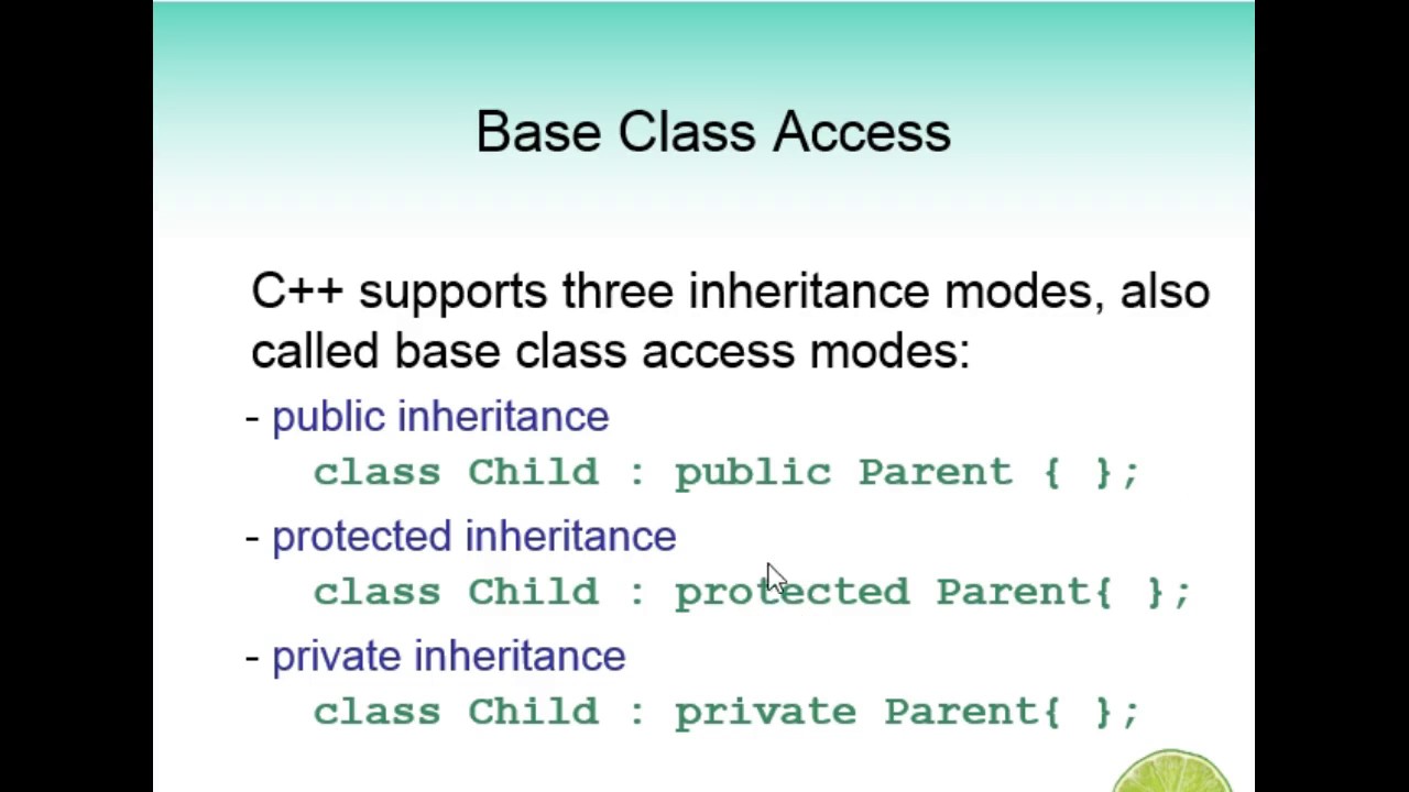Base Class Access - YouTube