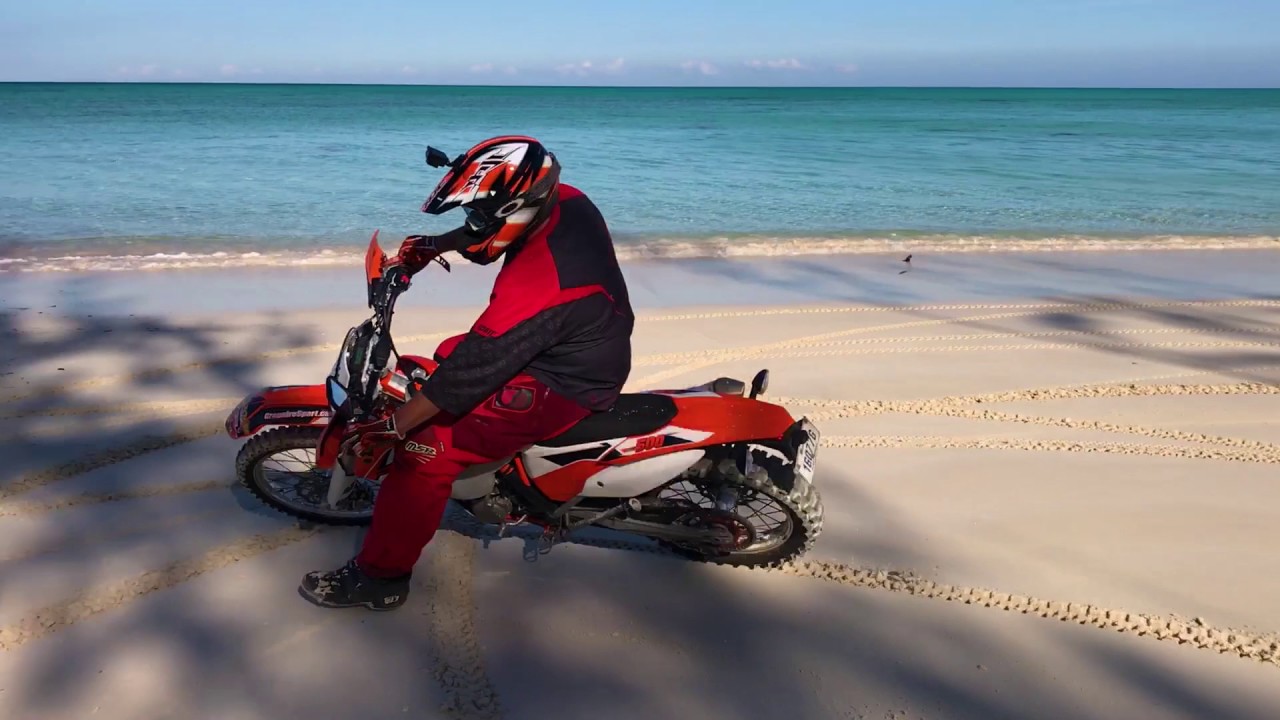 Taking dirt bikes to Andros in the Bahamas - YouTube