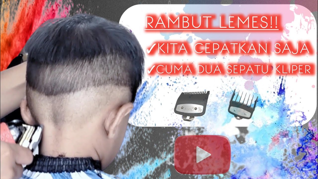 pangkas rambut cepat || anak sekolah - YouTube