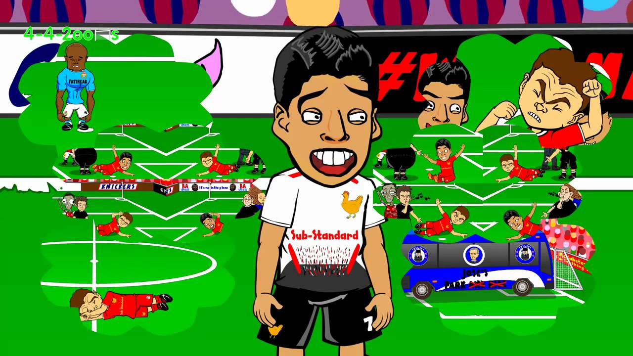 LUIS SUAREZ CRYING Palace Liverpool 3 3 cartoon Made by: 442oons - YouTube