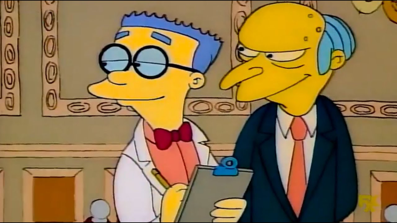 The Simpsons S01-S08 Smithers Supercut - YouTube
