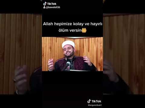 Allah hepimize kolay ve hayırlı ölüm versin