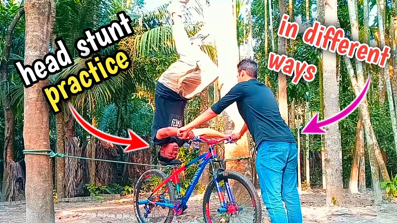My first vlog.সাইকেল দড়ি দিয়ে বেধেঁ head stunt করলাম। #viral # ...