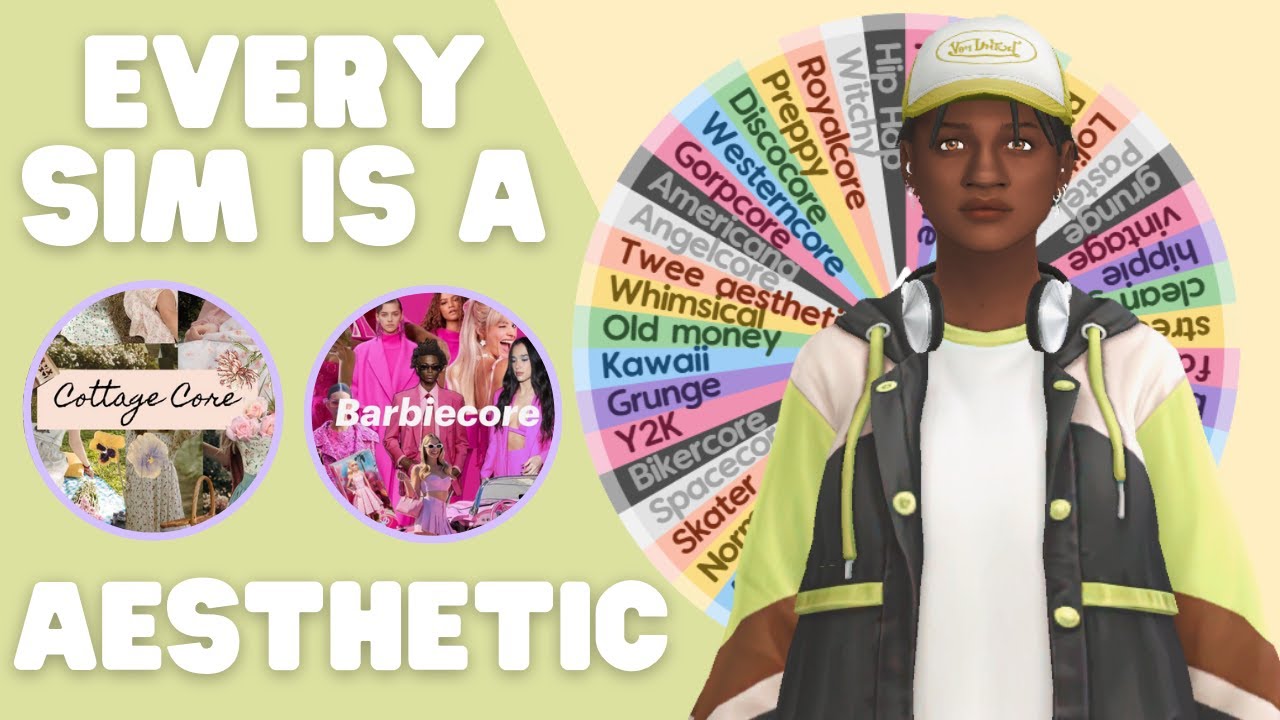 every sim is a different aesthetic in The Sim 4 - YouTube