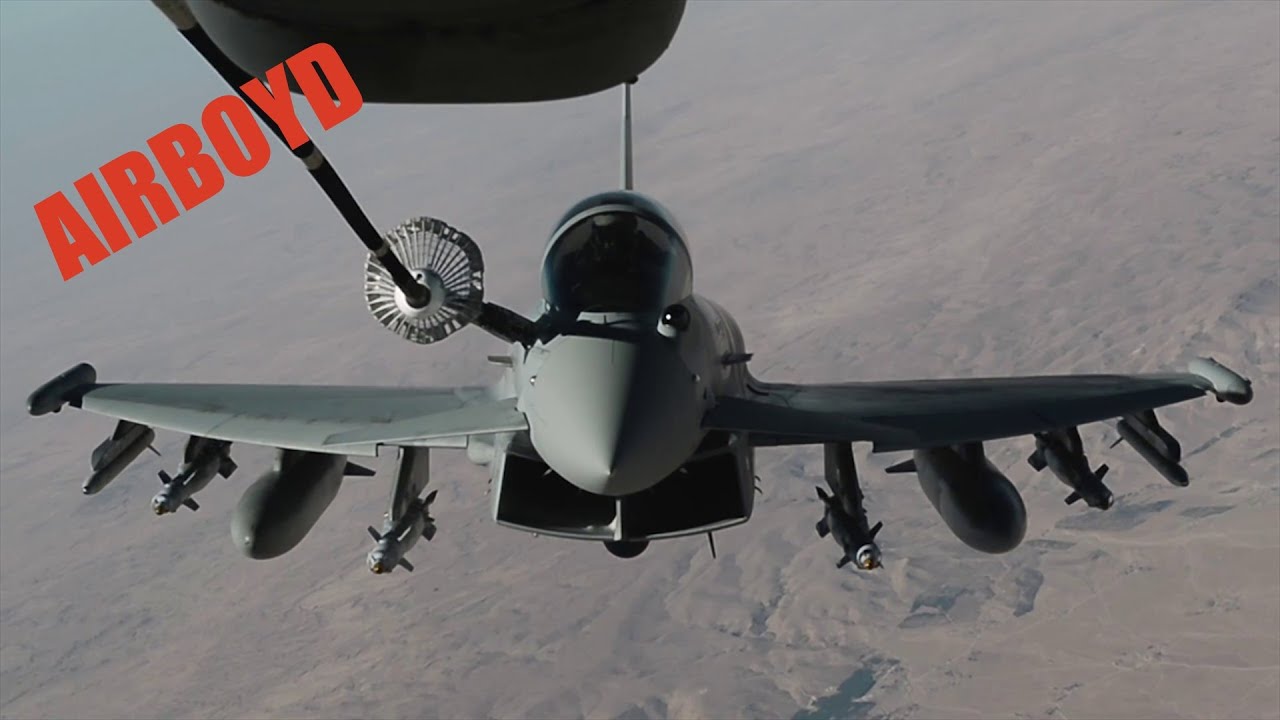 RAF Eurofighter Typhoon Refueling - YouTube