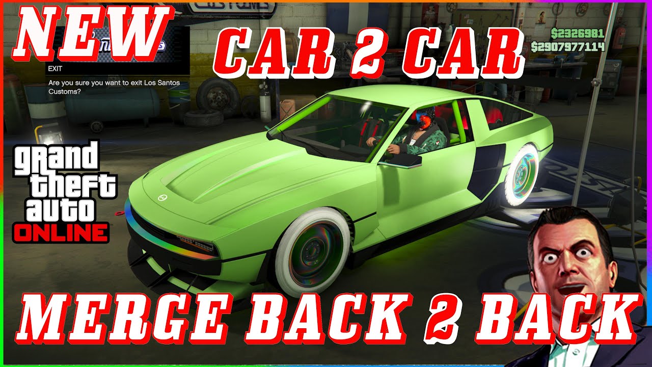 🔥*NEW* CAR 2 CAR MERGE BACK TO BACK GTA 5 ONLINE - YouTube