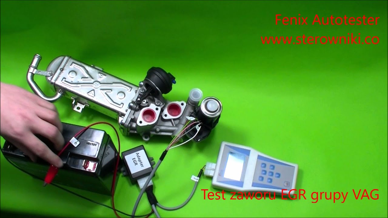 Test zaworu EGR VAG- EGR valve test VW, Audi, Skoda, Seat 1.6 2.0 TDI ...