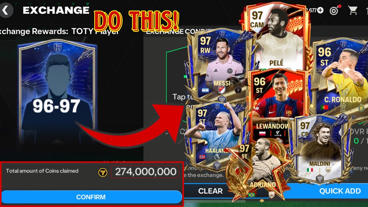 INSTANT 100 MILLION COINS! YOU MUST DO THIS! BEFORE 96-97 OVR EXCHANGE ...