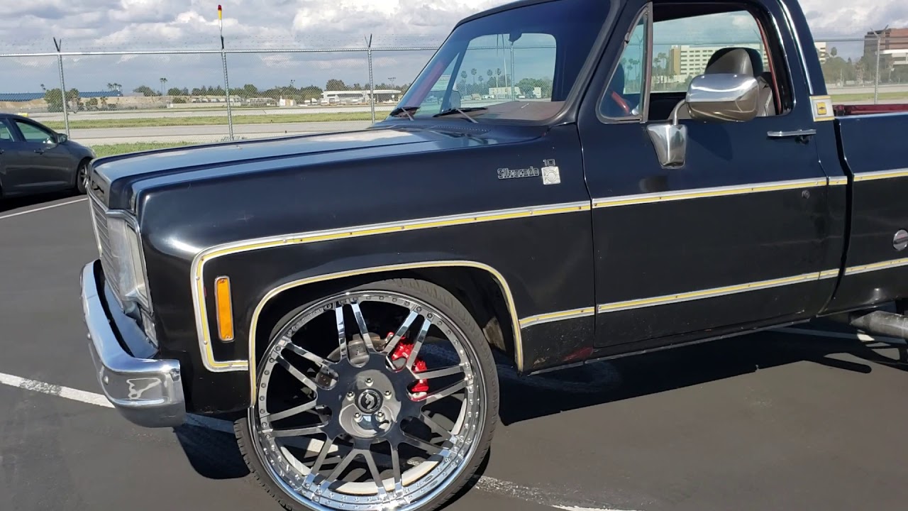 C10 on 28s forgiatos on corvette brakes - YouTube