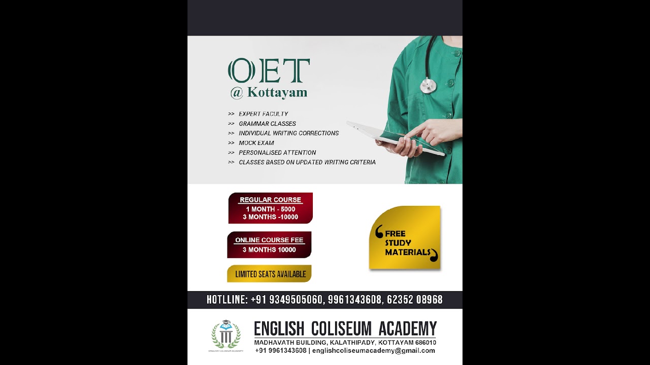 OET course fee - YouTube